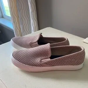 Sperry | Shoes | Womens Sperry Topsiders Pink Die Cut Slip On Sneakers ...